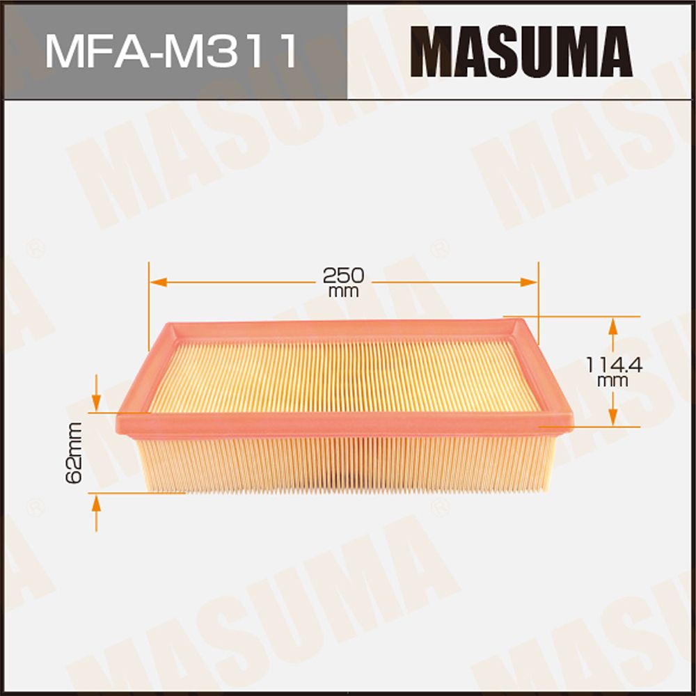 Фильтр воздушный MASUMA MFA-M311 для MITSUBISHI COLT 2004-2012, MITSUBISHI COLT PLUS 2004-2008