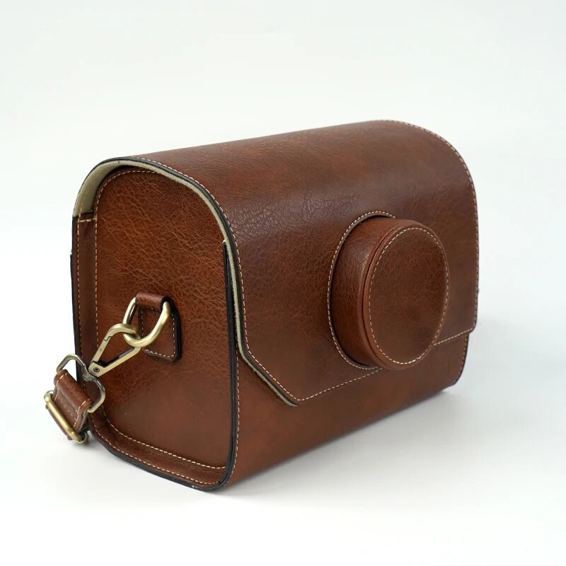 NiYi Focus Кожаная сумка для фотоаппарата Коричневый, Leather Brown