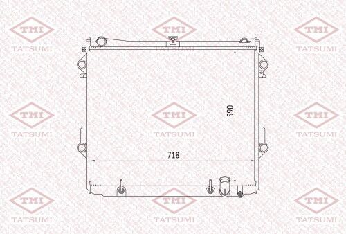 Радиатор охлаждения TMI TATSUMI TGA1121