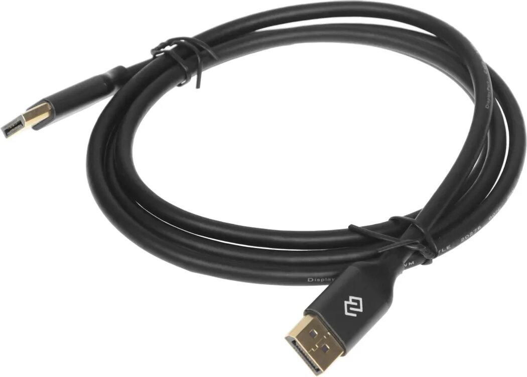 Кабель аудио-видео Digma V1.4, DisplayPort (m) - DisplayPort (m), 1.5м, черный