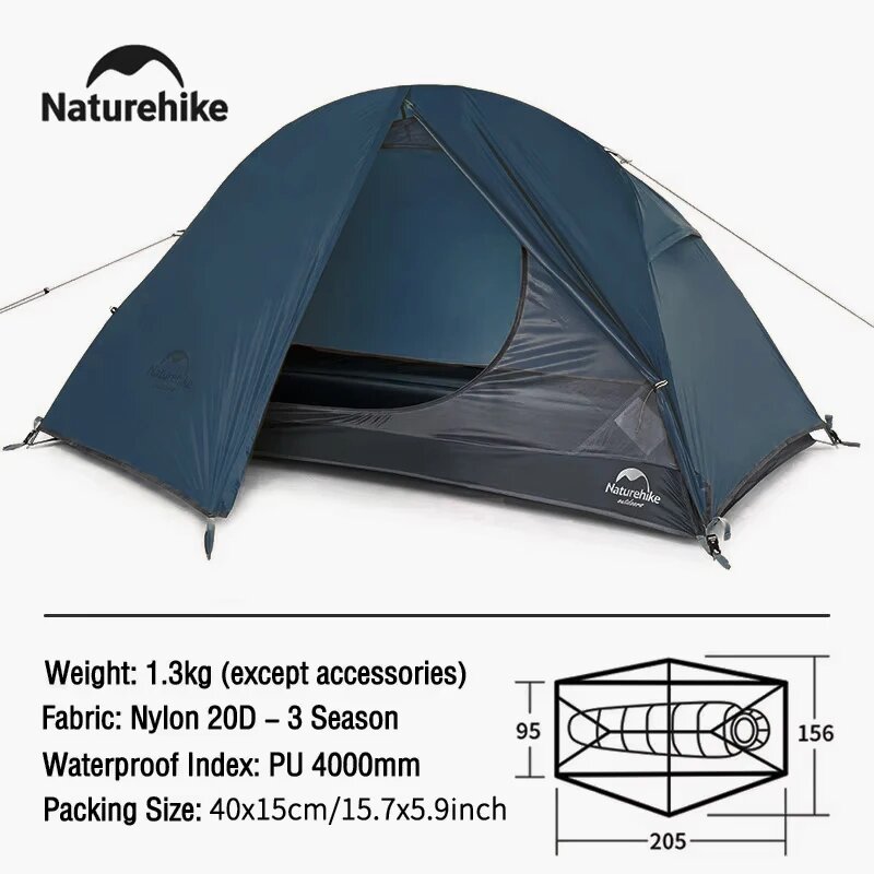 Палатка Naturehike Ultralight 1-местная Navy