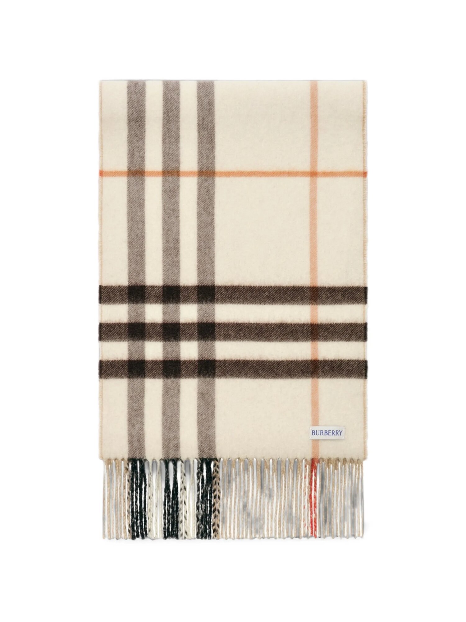 Шарф BURBERRY Reversible Check cashmere scarf для девочек