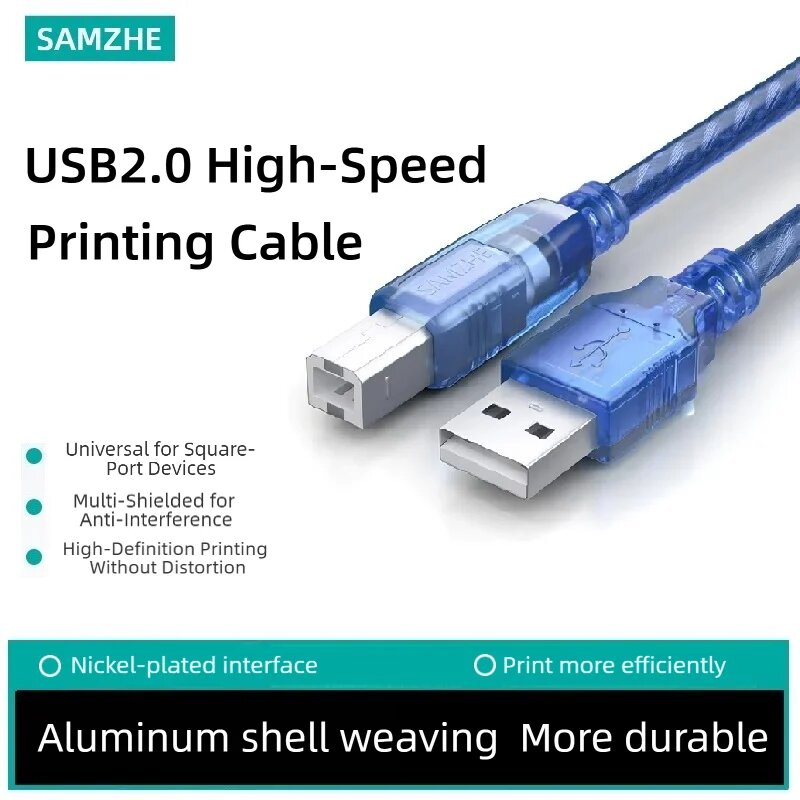 SAMZHE USB 2.0 кабель синий, 500 см