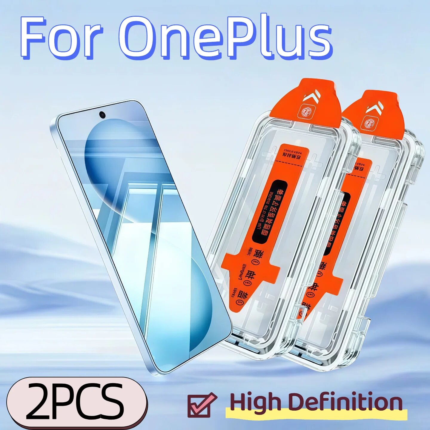 2 шт. Защитное стекло для OnePlus 9, 9T, 8, 8T, 7, 6. Прозрачное, устойчивое к царапинам, OnePlus 9