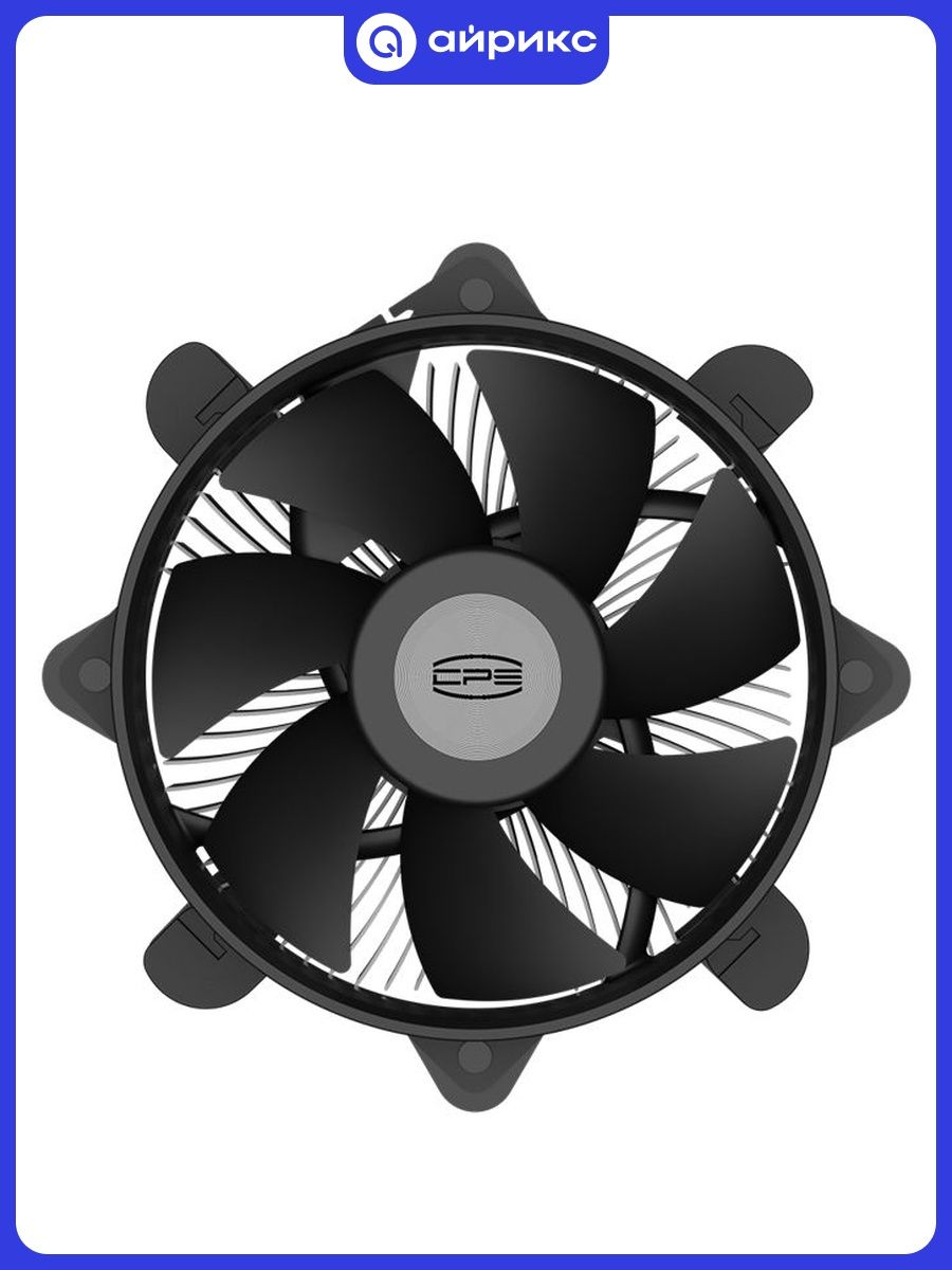 Кулер для процессора PCCOOLER R120, 2700 об, 27.8 дБ, 95 Вт, 4-pin, для охлаждения корпуса и комплектующих ПК, для