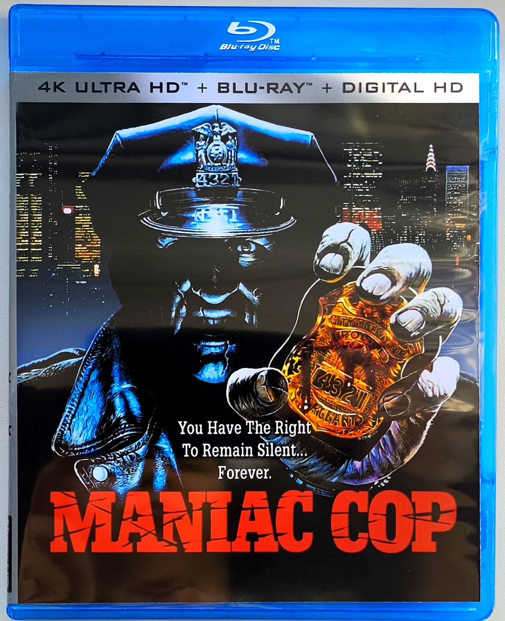 4K Ultra HD Blu-ray. Маньяк-полицейский. Фильм 1988 года. Ужасы, боевик, преступление, детектив.