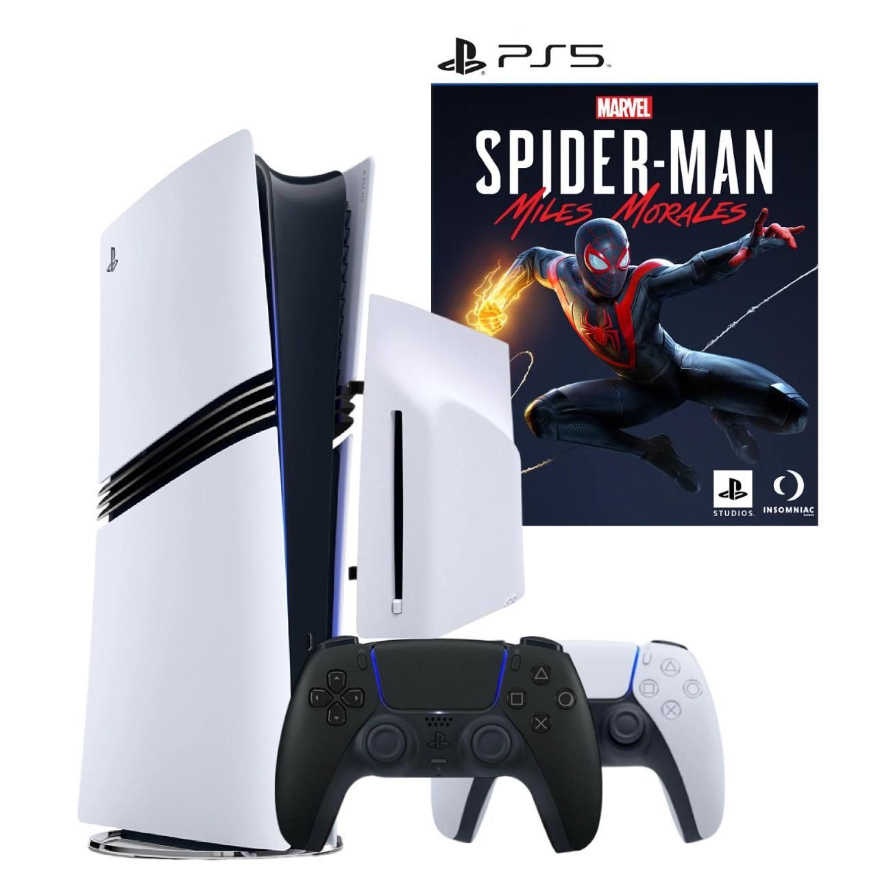 Игровая приставка Sony PS5 Pro+игра Spider Man Morales+геймпад Black+д-в