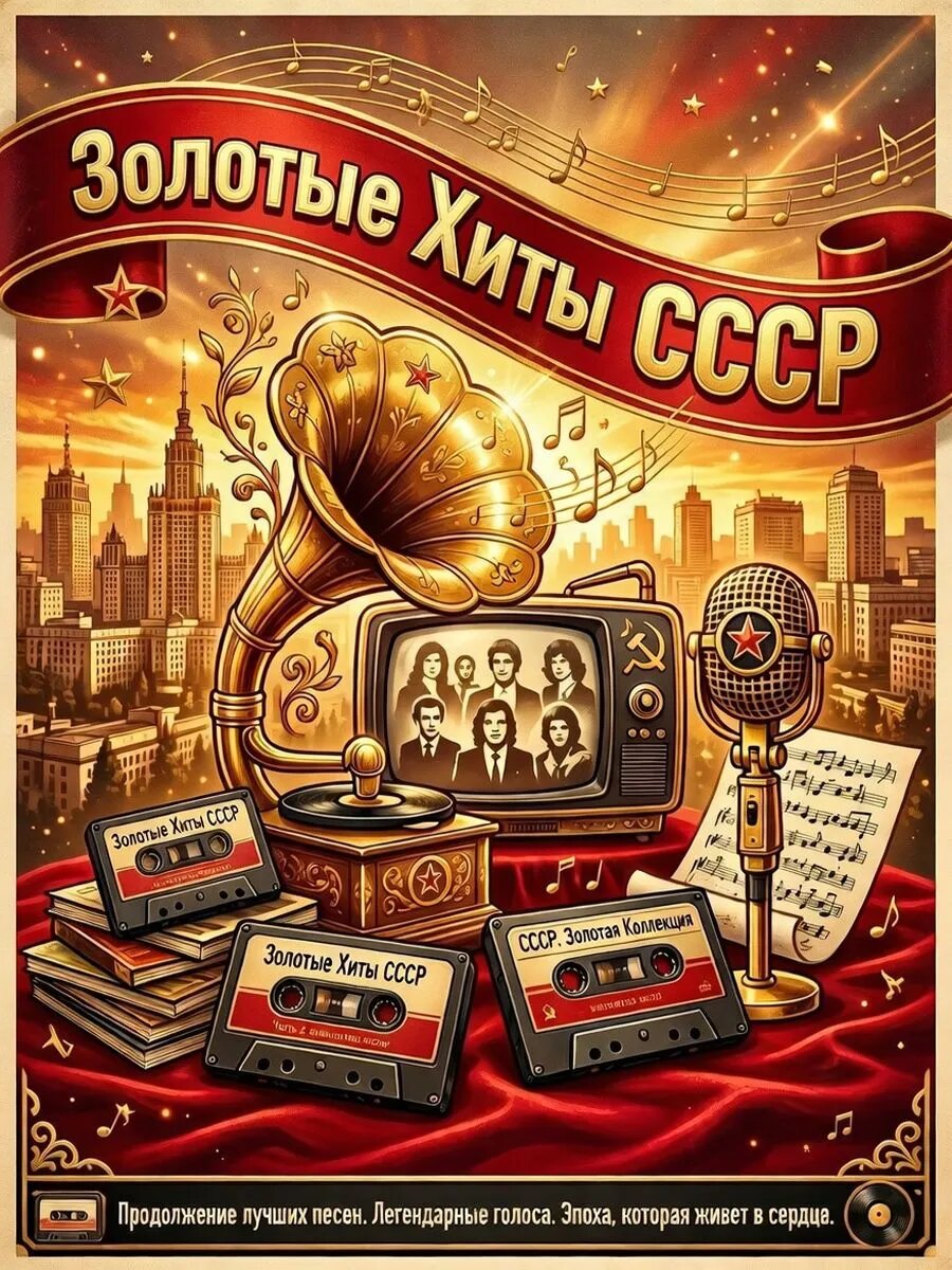 Золотые Хиты СССР 1965-1991 (800 пeceн) (Флешка MP3)