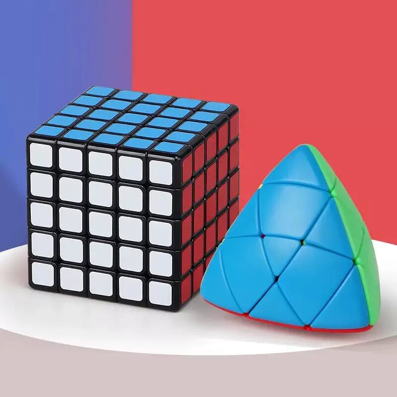 Профессиональный 5x5 Скоростной Кубик Черный + Зунцзи, Гладкое Вращение, Для Конкурсов Начинающим