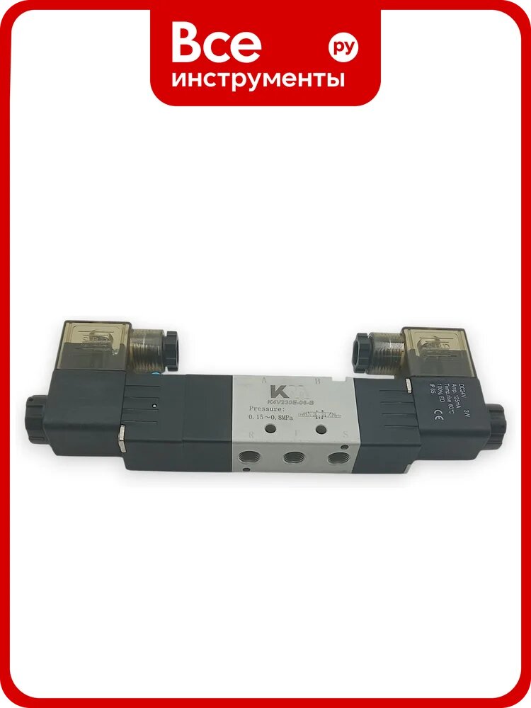 Пневмораспределитель Контактная Механика 5/3, G1/8, DC24V K4V230E-06-B
