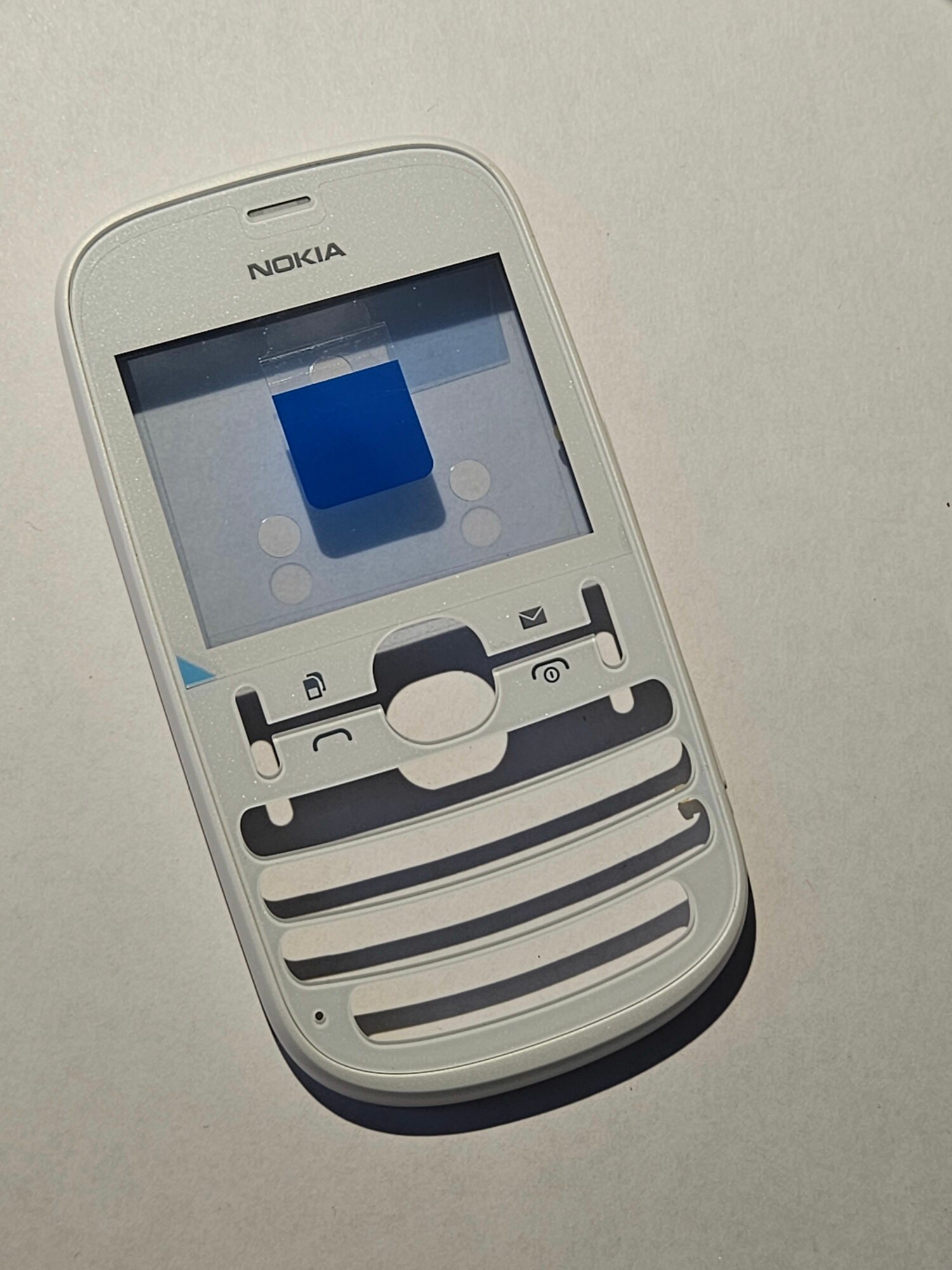 Передняя панель для Nokia Asha 200 (цвет - white ) оригинал, парт номер 0259464