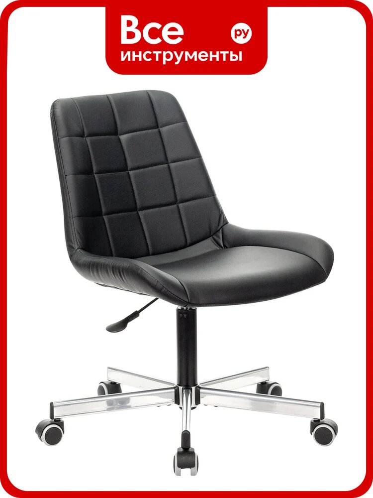 Компьютерное офисное кресло руководителя BRABIX Deco MG-316, без подлокотников, экокожа, 532080