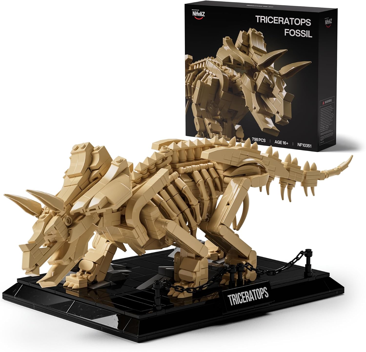Конструктор Nifeliz Triceratops Dinosaur Fossil Building Set, NF10351