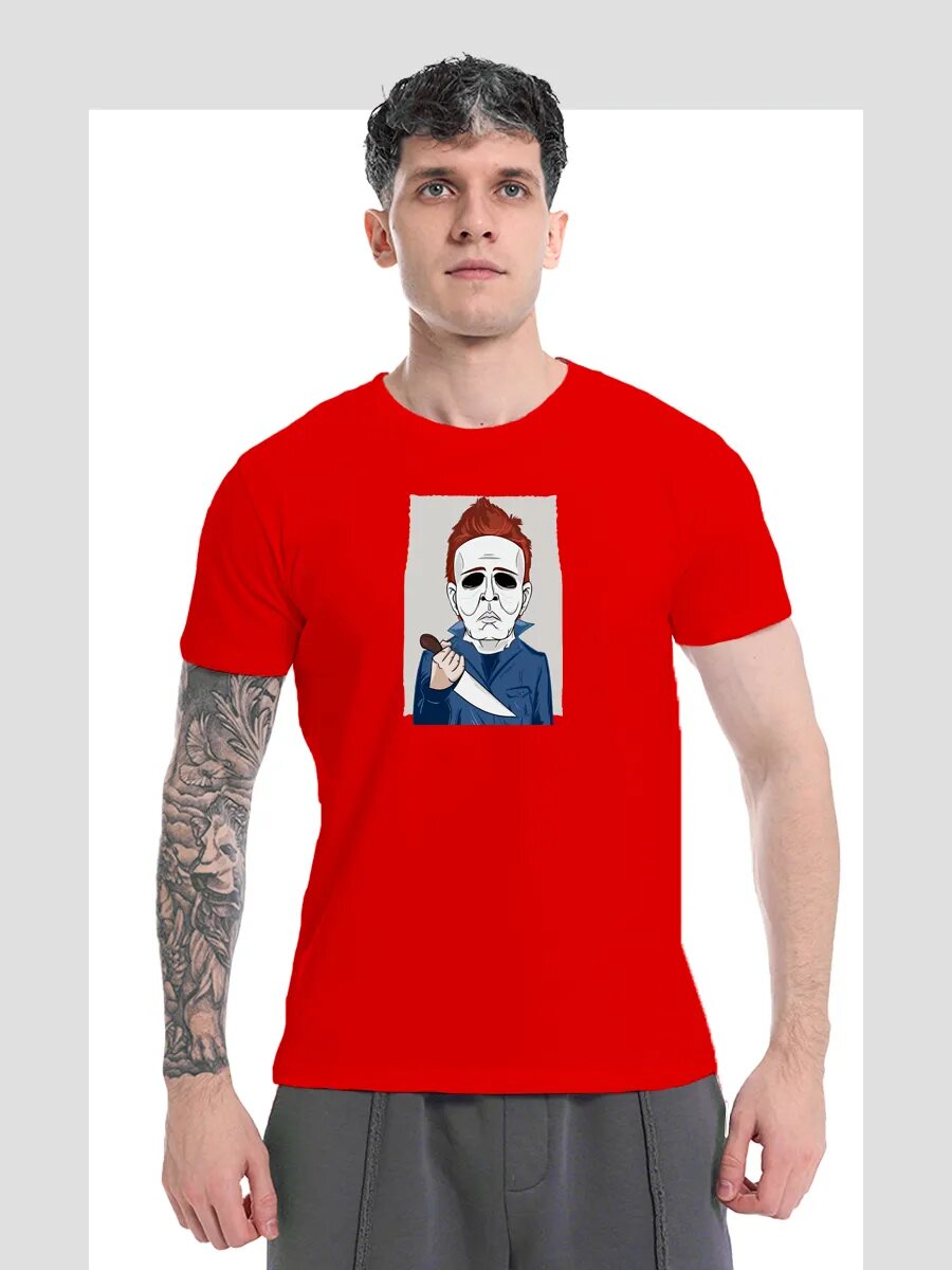 Футболка с принтом карикатура пятница 13