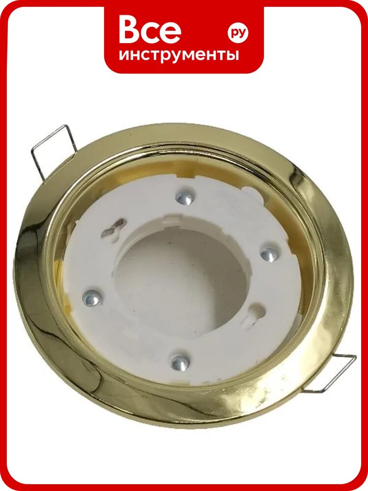 Светильник FL-LED FL- LUM Consta C GX53 Gold D= 105мм h=45мм d= 85мм встраиваемый круглый 612151