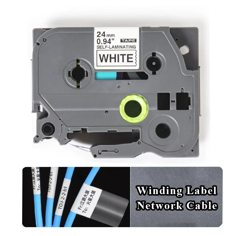 Лента для печати cidy TZE-SL251 651 24мм white