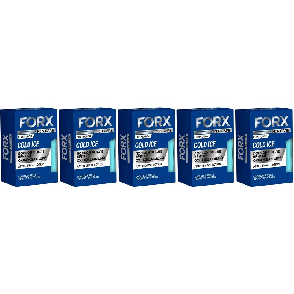 Лосьон после бритья Forx Men care охлаждающий 100 мл, набор: 5 штук