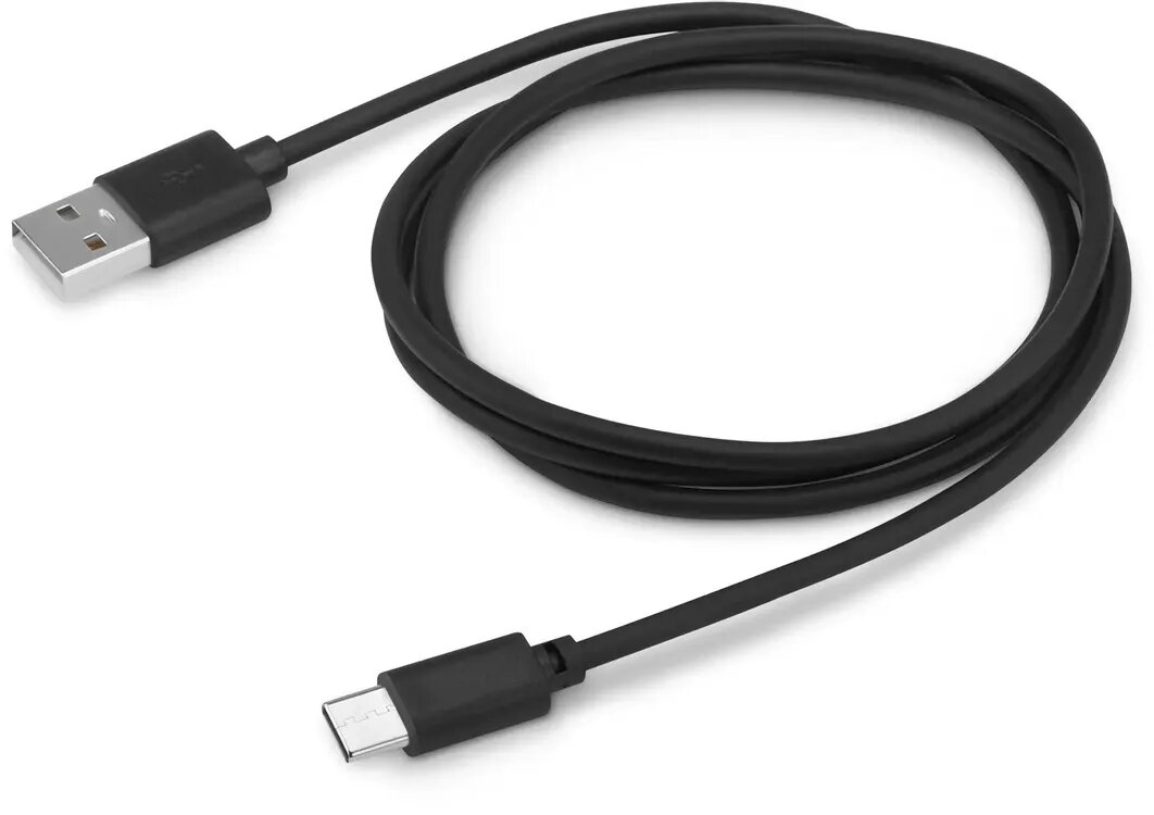 Кабель Buro USB Type-C (m) - USB (m), 1м, 2.4A, черный