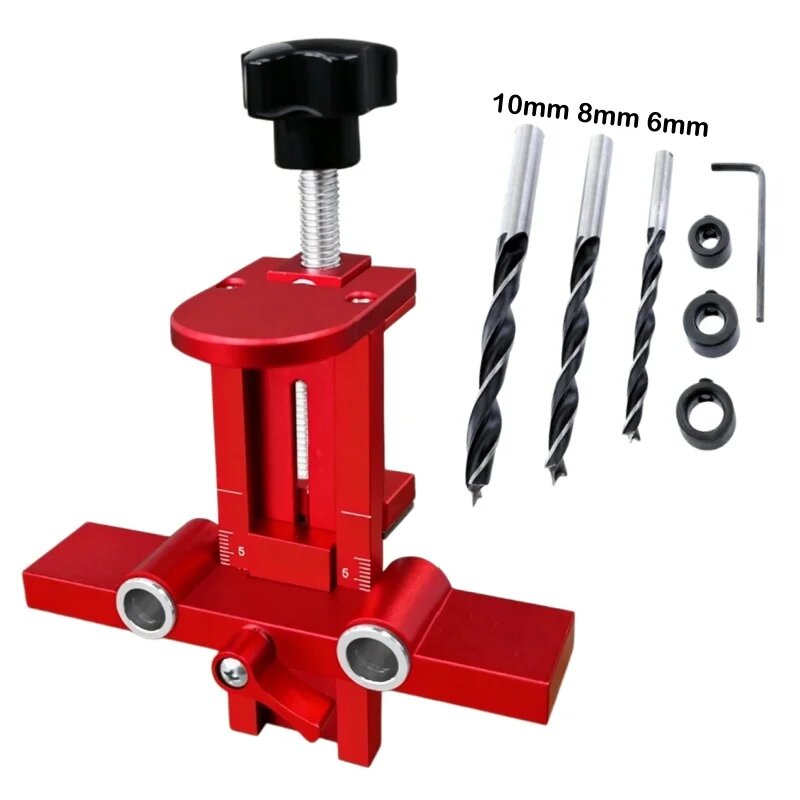 Многофункциональный позиционер для монтажа дверных петель FNICEL Jig with 3pcs drills