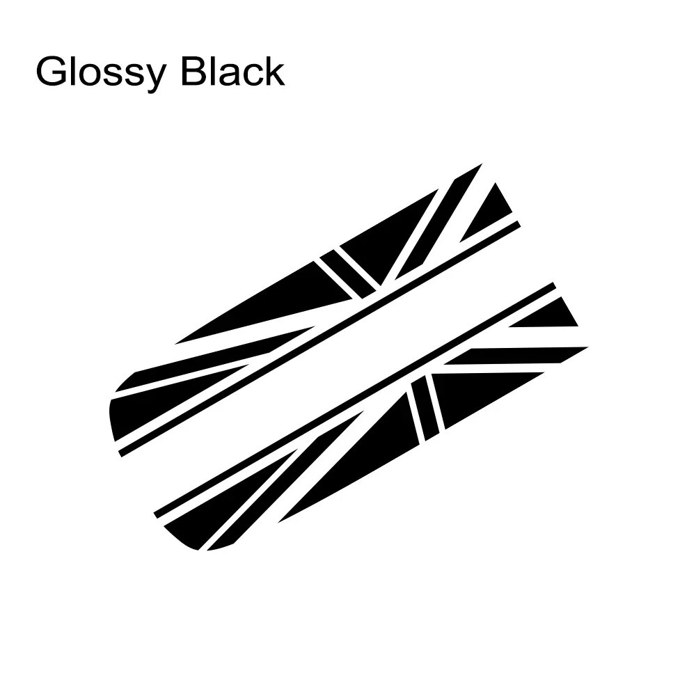 Наклейка на капот Glossy Black, флаг Великобритании