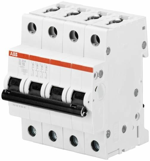 Автоматический выключатель ABB 4P S204 B10 (6кА) 2CDS254001R0105