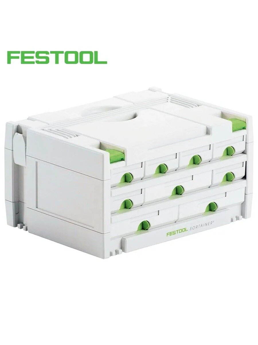 Festool Ящик для инструментов х 21 см, сортейнер с 9 ящиками, АБС-пластик, 5,1 кг