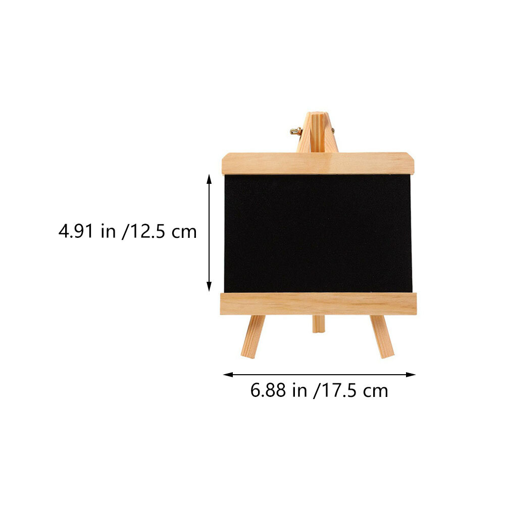 Доска Для Рисования С Подставкой 17 5X12 5Cm Черная Деревянная Мини Доска Для Сообщений