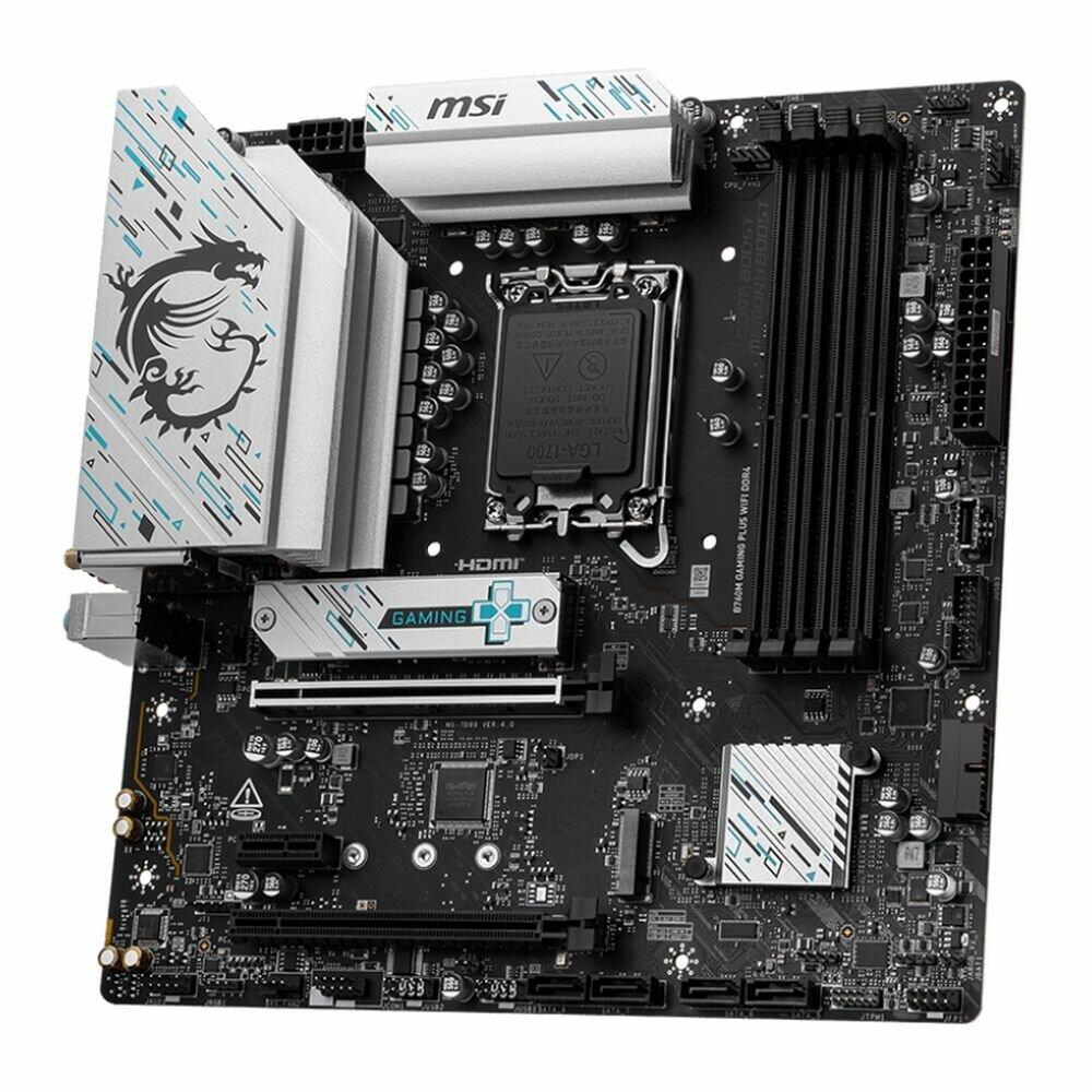 Материнская плата MSI B760M GAMING PLUS WIFI DDR4, LGA1700, Intel B760, Micro-ATX, RTL (B760M GAMING PLUS WIFI DDR4)
