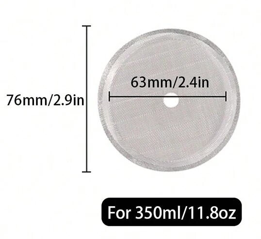 Фильтры для френч-пресса 63mm, 76mm, 350ml