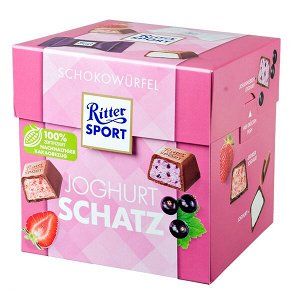 Шоколадные конфеты Ritter Sport Choco Cubes Joghurt с йогуртовой начинкой, 176 г Германия