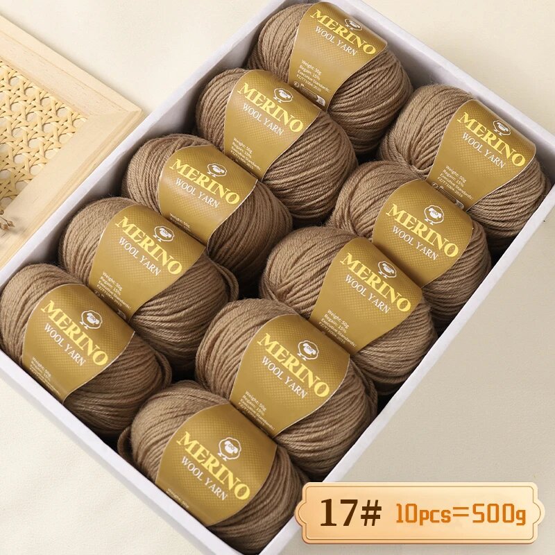 Пряжа из альпаки 500 г Бежевый, 17 Khaki