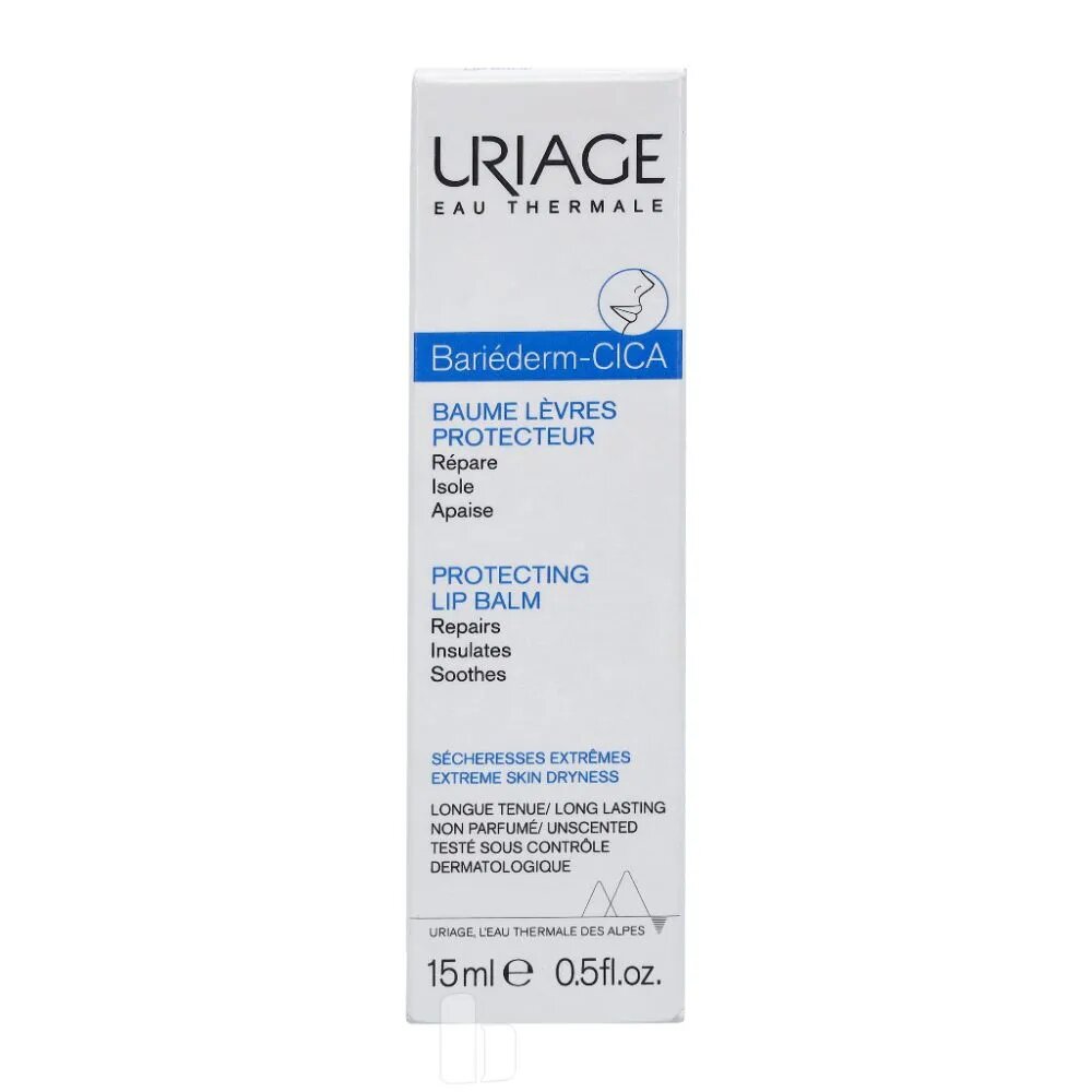 Uriage Защищающий Цика-бальзам для губ Bariederm-Cica Protecting Lip Balm, 15 мл