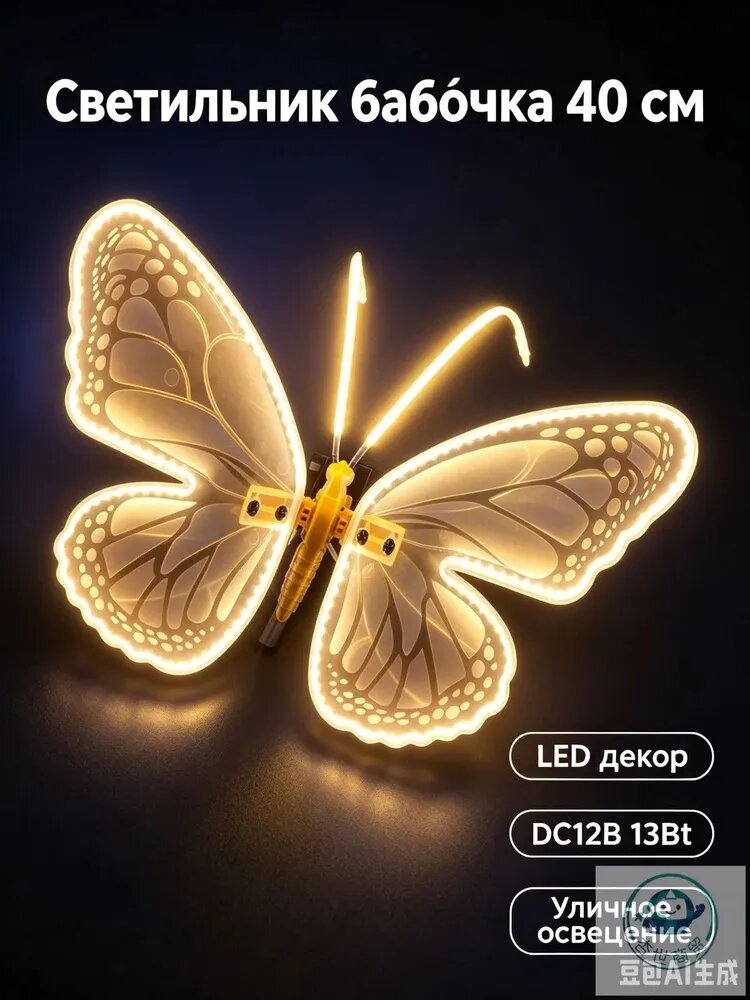 Каркасная светодиодная фигура Фонарь 40 см
