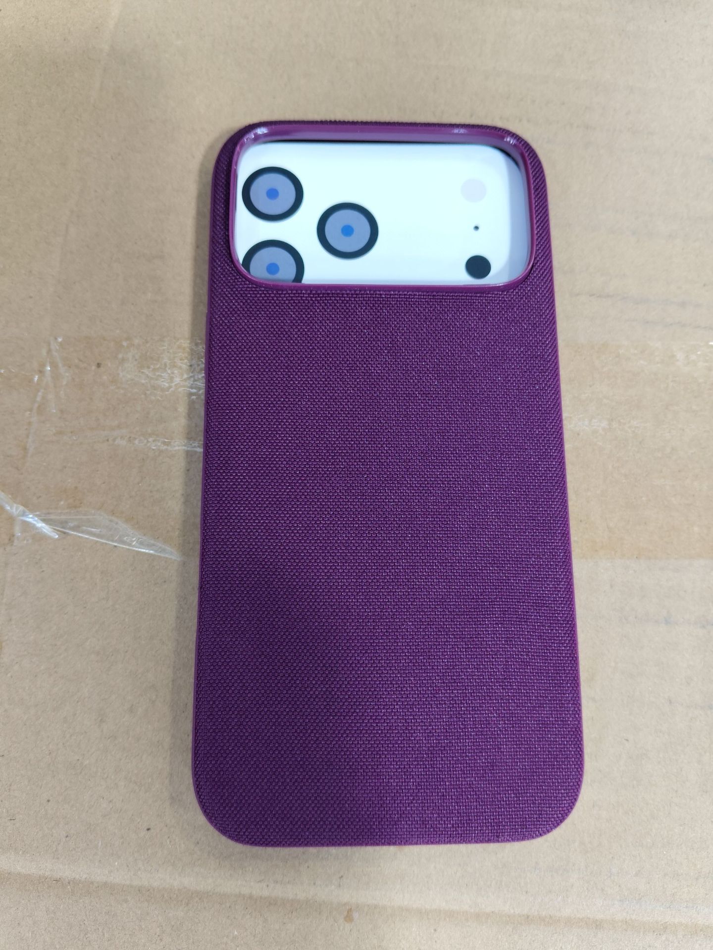 Текстура под ткань чехол для Apple iPhone 17 Pro Max Чехол-накладка Темно-фиолетовый защитный мужской