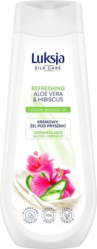 Средство для душа Luksja Silk Care, алоэ и гибискус, 500 мл