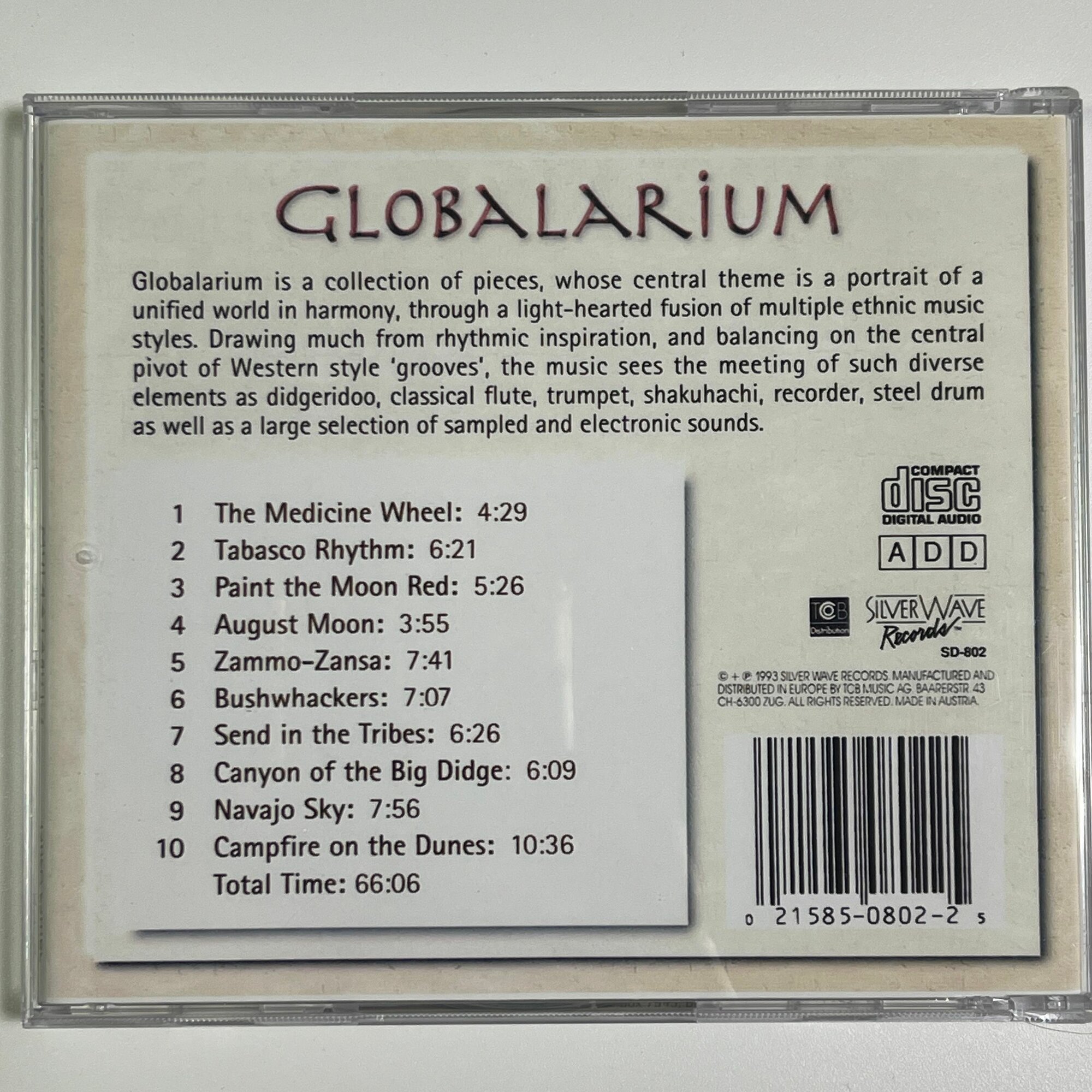 Компакт-диск(CD) James Asher. Globalarium. — фото 1