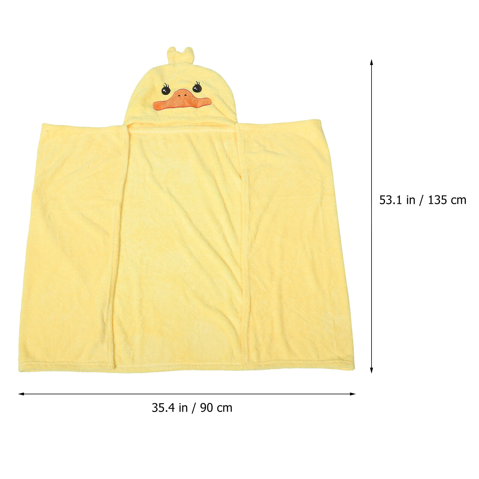 Детское Полотенце Из Кораллового Флиса С Картинками Желтое 135.00X90.00X0.20Cm
