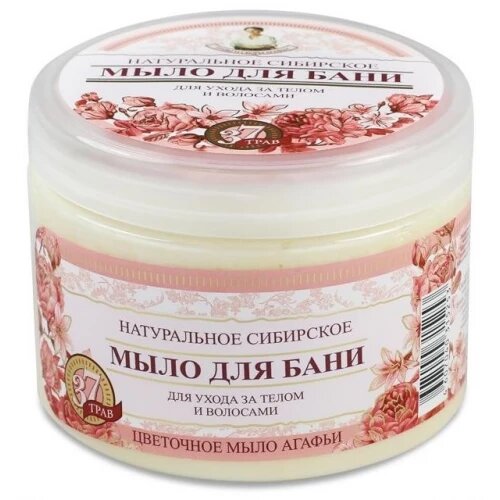 Бабушка Агафья Мыло Рецепты бабушки Агафьи Для бани натуральное сибирское цветочное, 500 мл