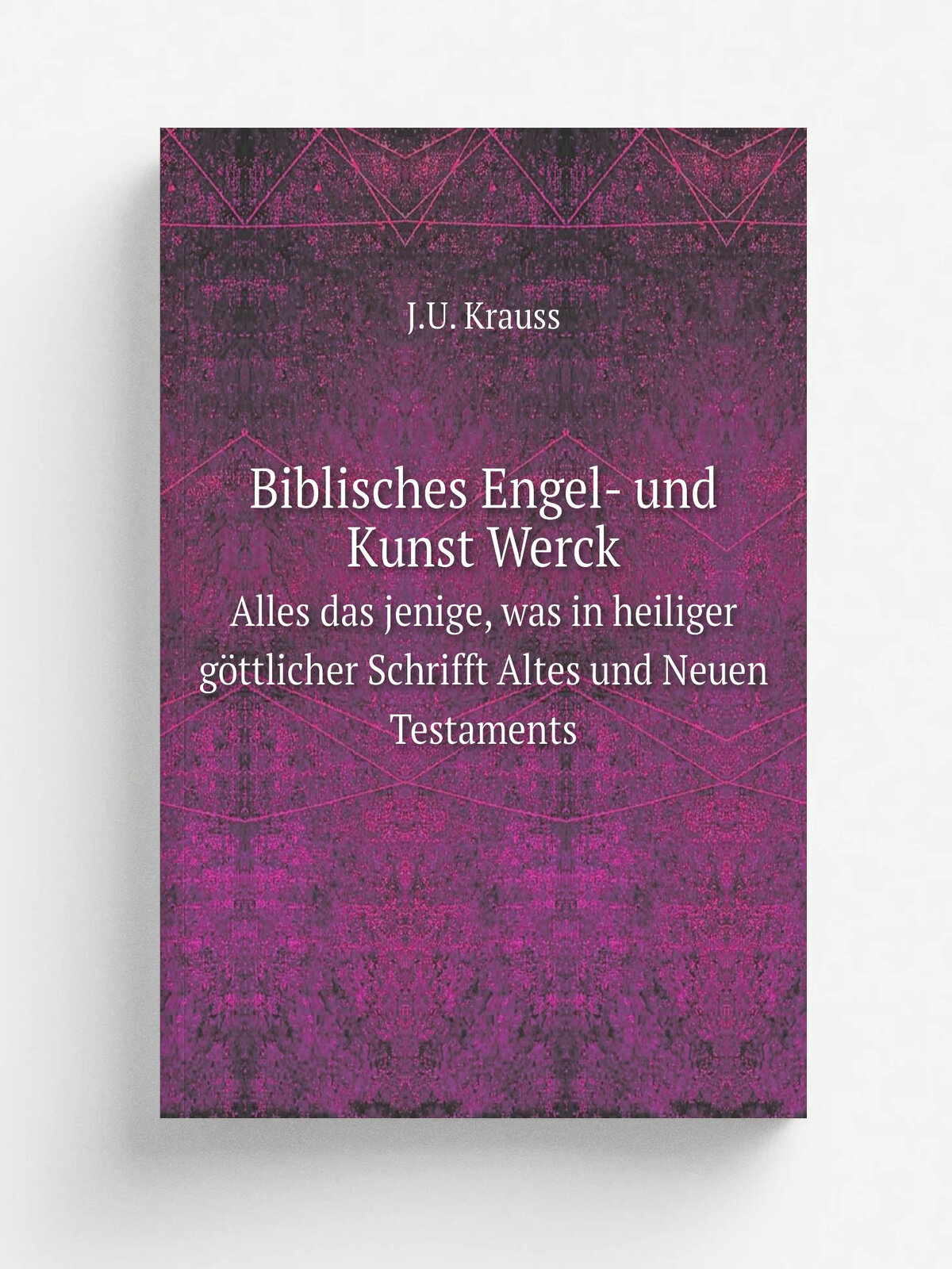 Biblisches Engel- und Kunst Werck. Alles das jenige, was in heiliger g.ttlicher Schrifft Altes und Neuen Testaments | J.U. Krauss | 1694 | In Augspur…