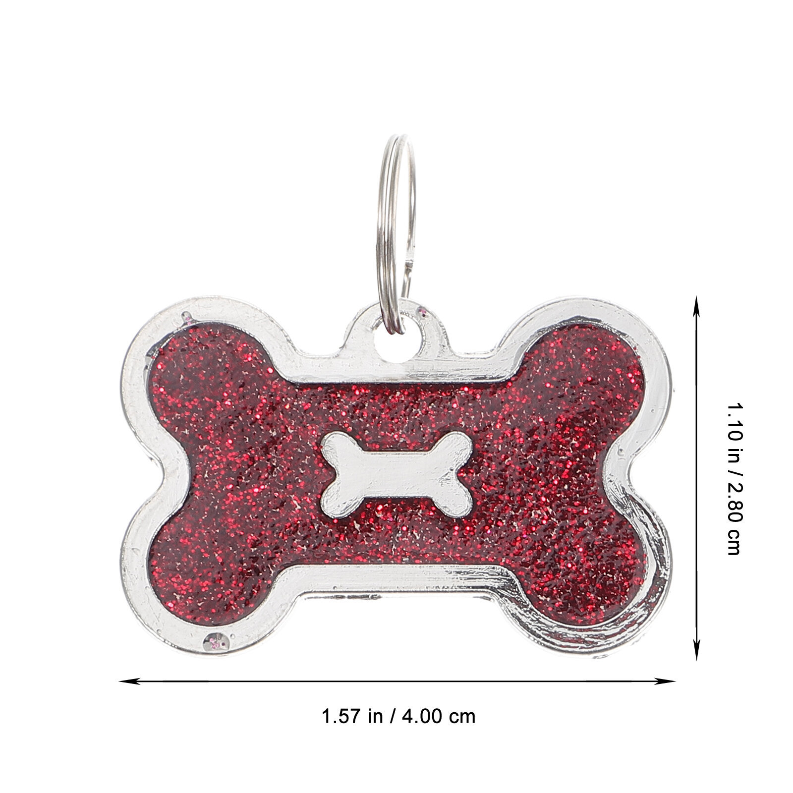 4 Шт Украшение Для Ошейника Собаки Метки Идентификации Размер 4X2 8X0 2Cm