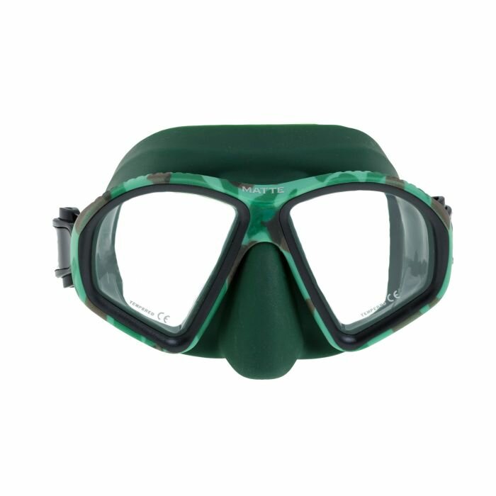 Маска для подводного плавания Marlin MATTE , зеленый камуфляж