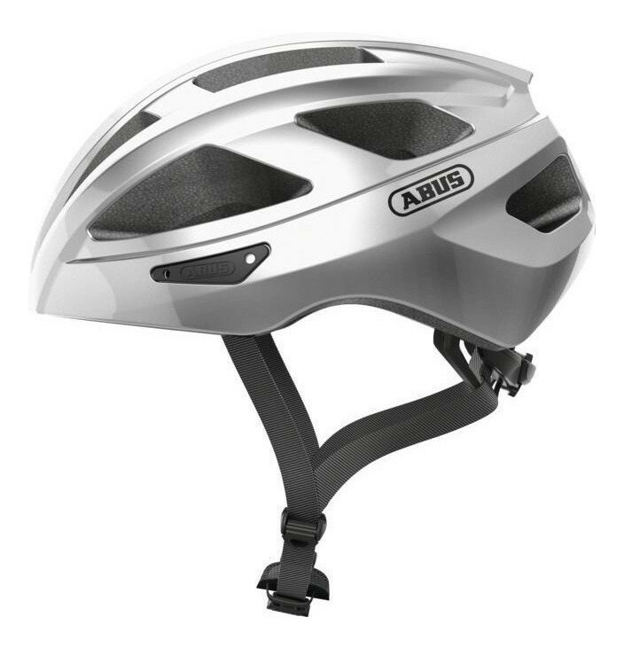 Велошлем ABUS MACATOR gleam silver S (51-55)