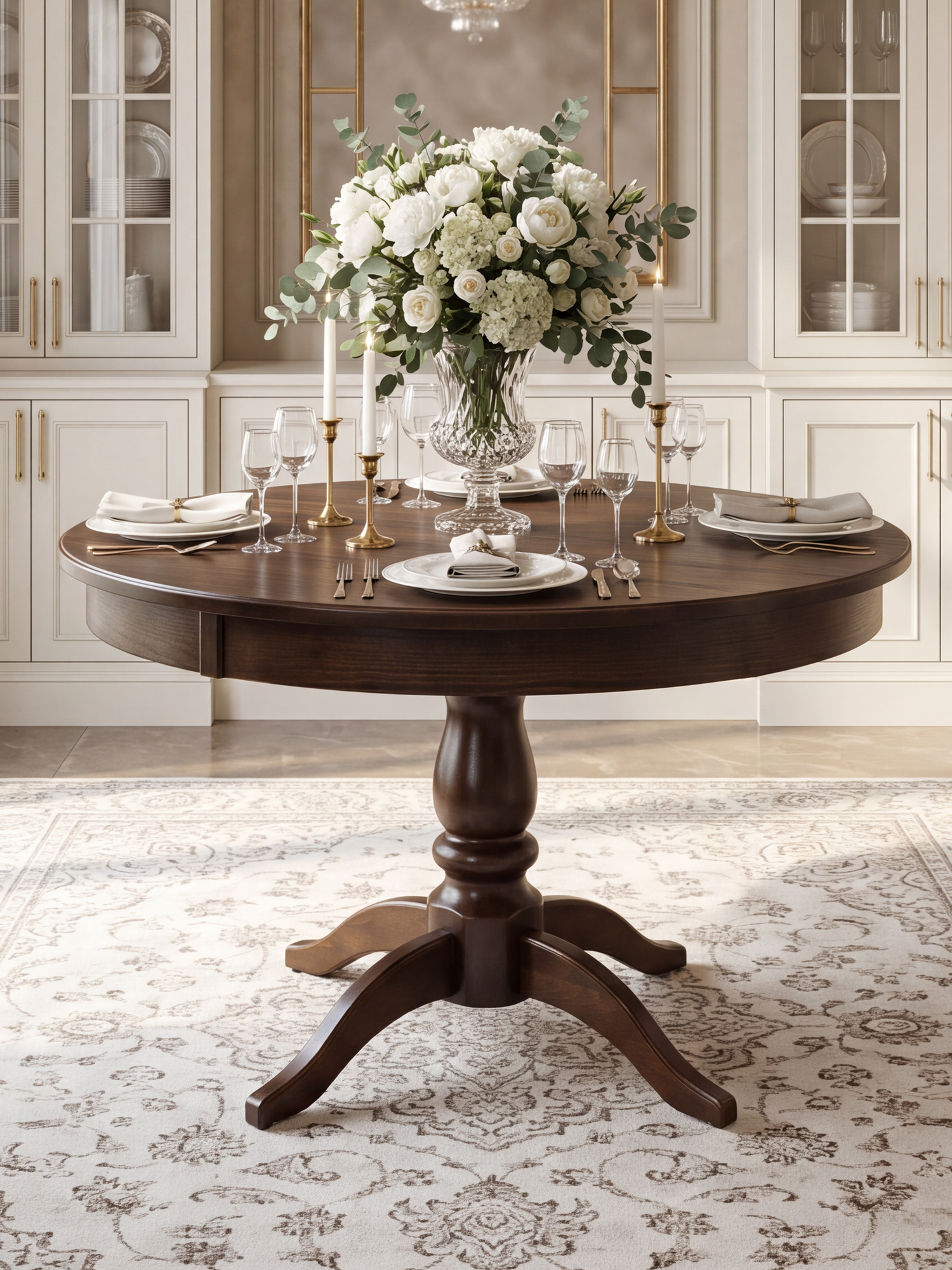 Стол обеденный Мебелик Моро 05 раздвижной, кухонный орех 80/110*80