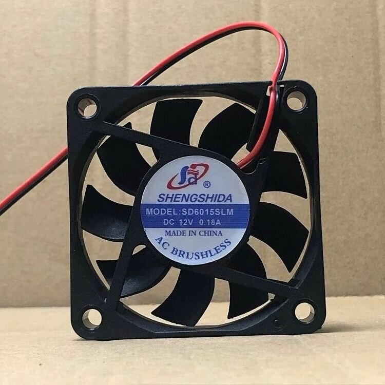 SHENGSHIDA SD6015SLM DC12V 0.18A 2-проводной вентилятор охлаждения -