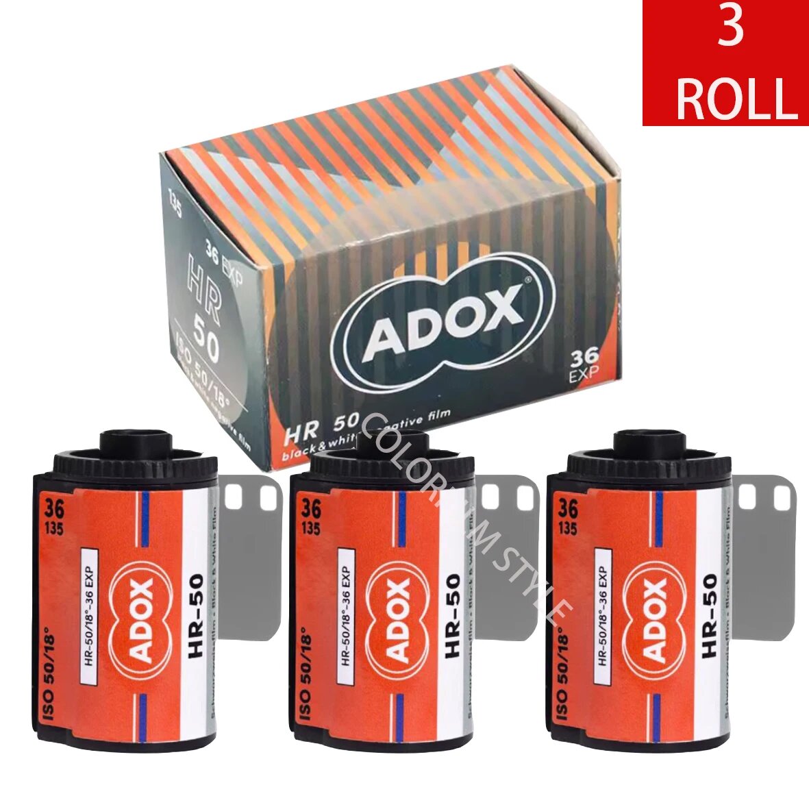 ADOX HR-50 черно-белая пленка 36 листов 3 ROLL