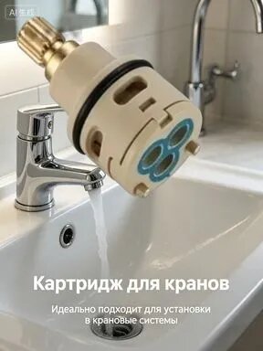 Картридж керамический переключения душ . лейка для смесителей 22мм( дивертор по кругу)