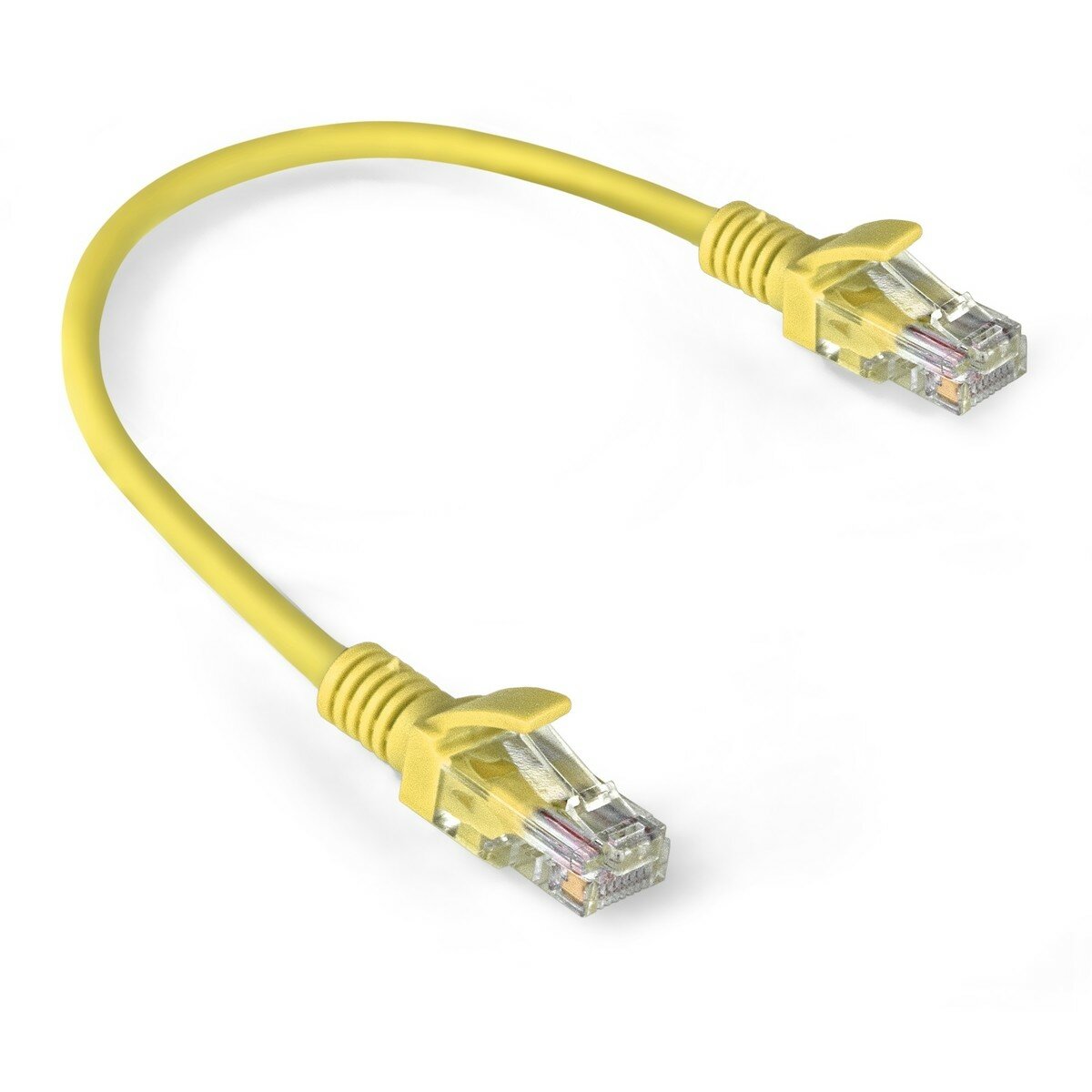Патч-корд интернет кабель Exegate U/ UTP cat.5e RJ45 - RJ45 0.3 м Желтый