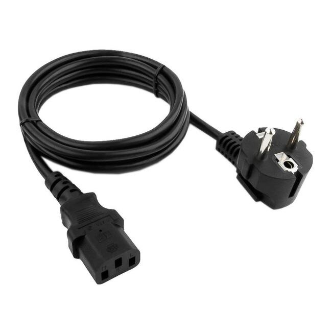 Кабель питания Cablexpert Россия PC-186-1.5-1.5M, Schuko-C13, 3x1.5мм2, 10A, с заземлением, медь, 1.5м, черный, пакет
