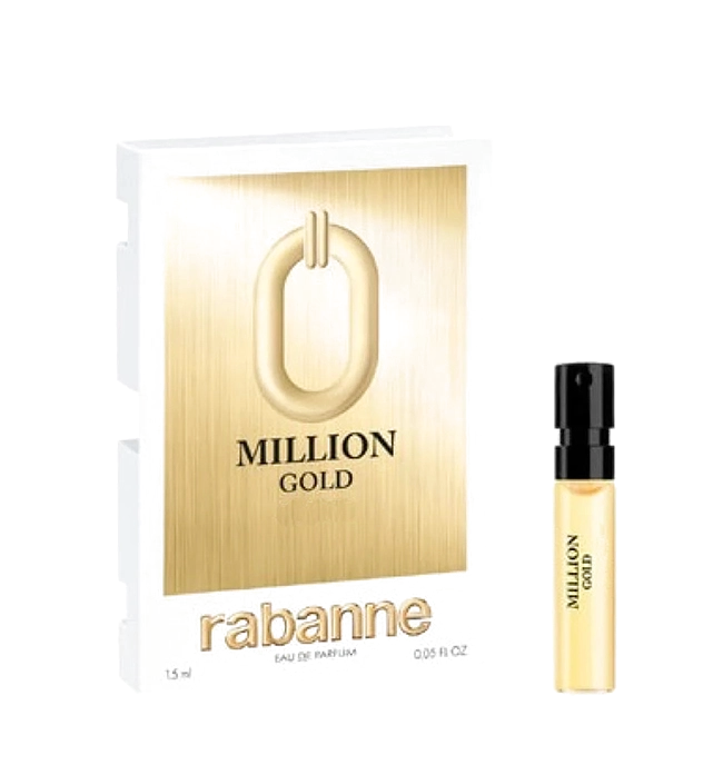 Мужская парфюмерная вода Paco Rabanne Million Gold 1.5 мл миниатюра - Пако Рабан Миллион Голд элитный
