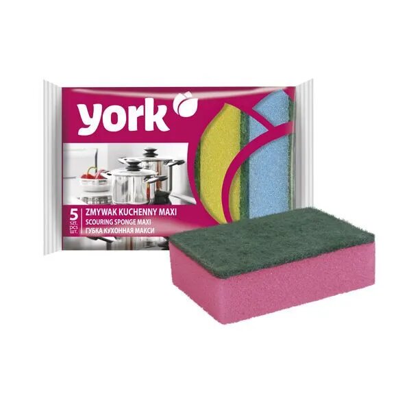Губки для посуды Макси YORK 5шт.